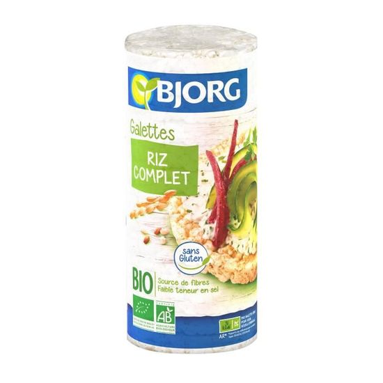 BJORG Galettes de riz complet bio 130g - Cdiscount Au quotidien