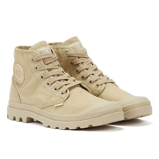 Bottines Palladium Pampa Hi - Homme - Sahara/safari - Toile - Semelle ...