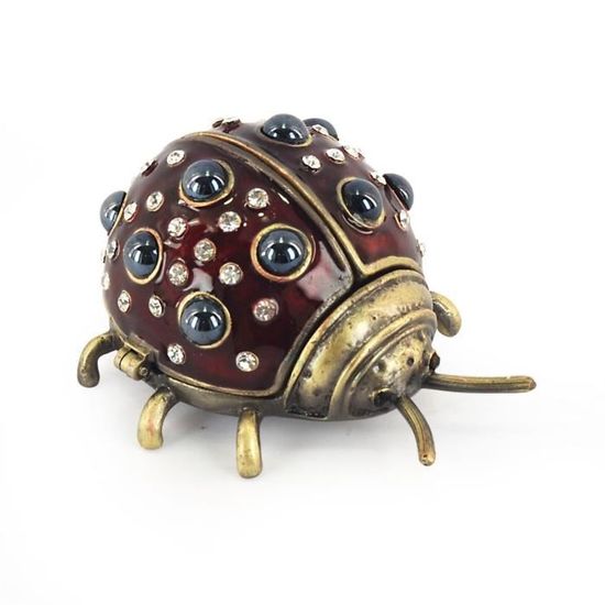 Statuette - SIGRIS - Boîtes Mariquita - Métal et cristal - Multicolore ...