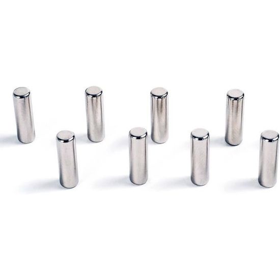 MC000-P- 8 aimants CYLINDRES 6x13 mm, Ultra Puissant en néodyme N42 ...