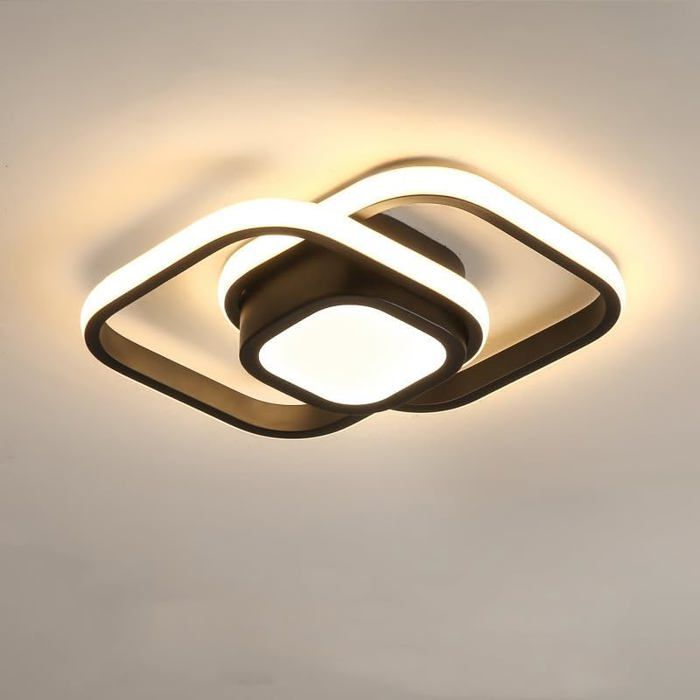 Lustre Plafonnier LED Moderne Orientable en Métal Doré pour Cuisine et ...