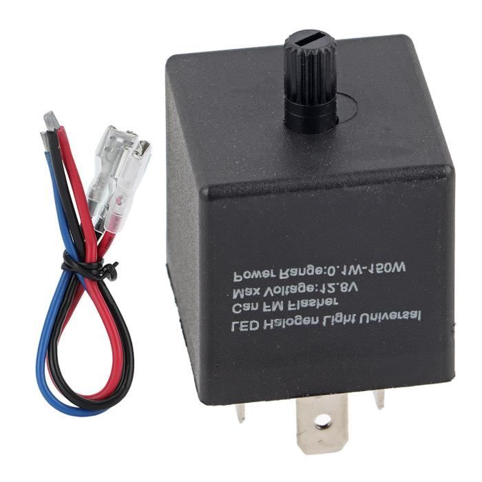 Clignotant réglable clignotant clignotant, relais de clignotant LED 12V ...