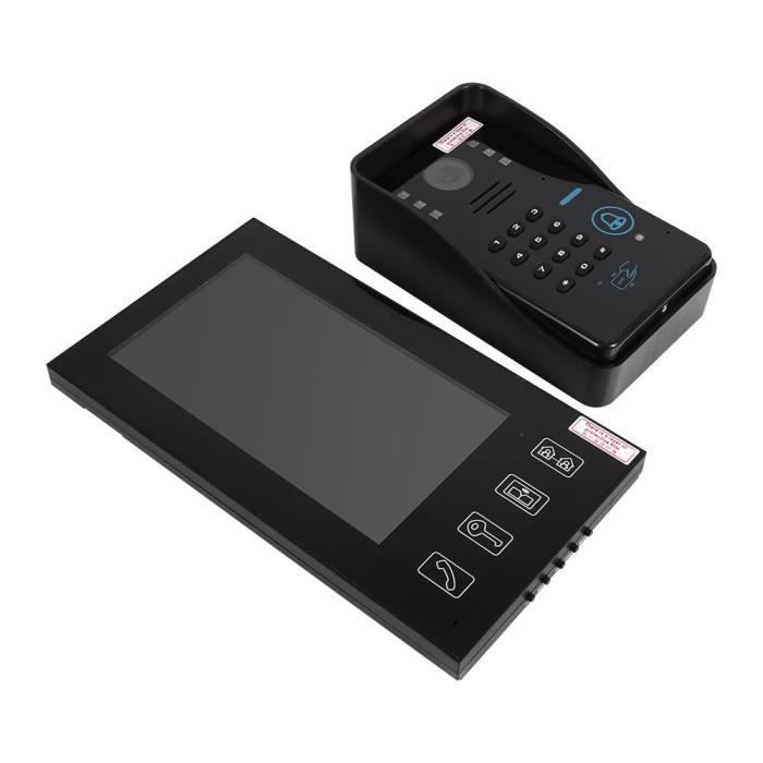FHE 7 '' LCD RFID Interphone Vidéo Téléphone Interphone Sonnette ...