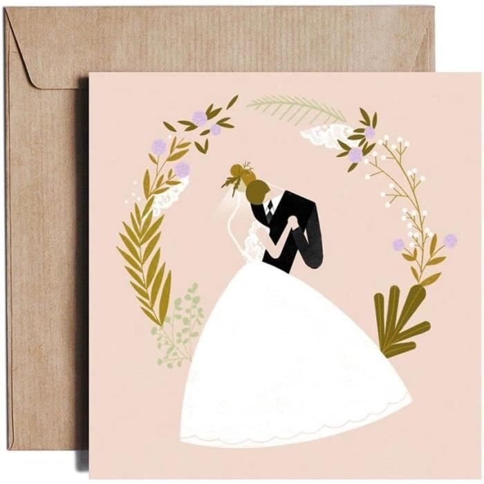 Carte d'invitation graphique unique pour mariage - Cartes d ...