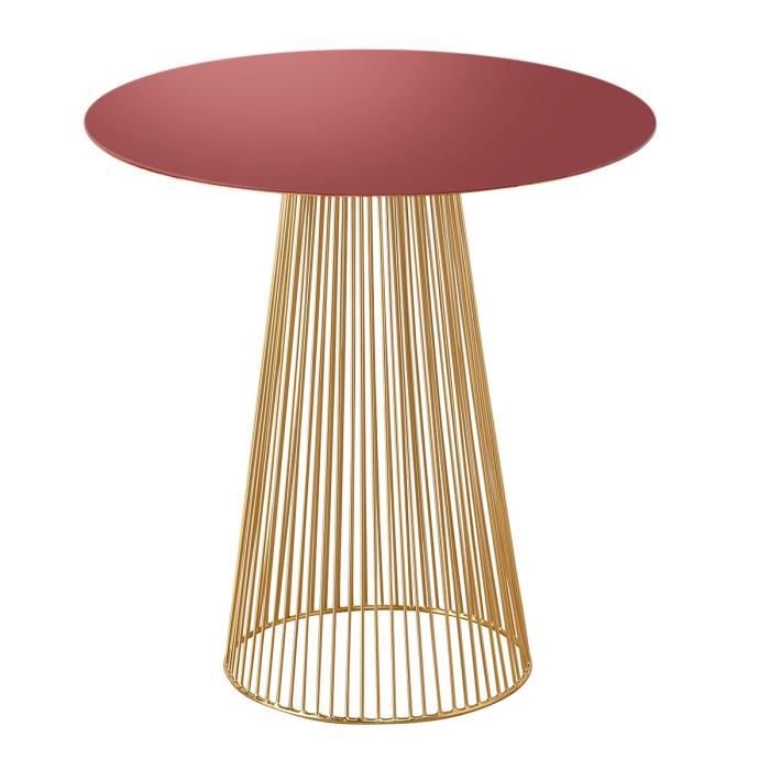 TABLE FARTEL DESIGN ROUGE-OR (maquette: Grand) - Cdiscount Maison