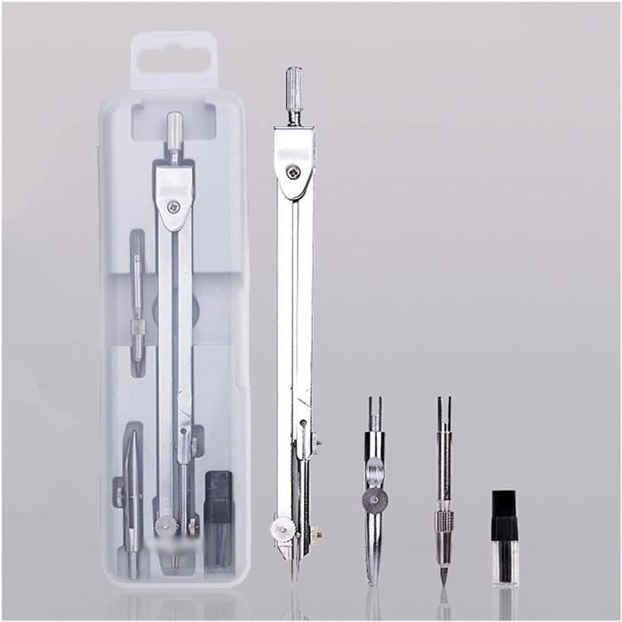 COMPAS Dessin Compas Kit de géométrie mathématiques Boussole en métal ...