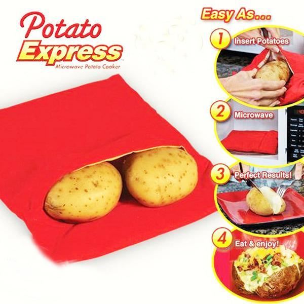 Sac de pommes de terre - Potato Express - Rouge - Fibre de polyester ...