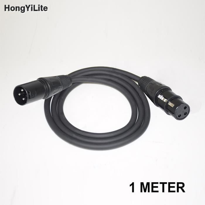 Iron Cables 1m - 3-Pin Connection - Câble de connexion de Signal DMX à ...
