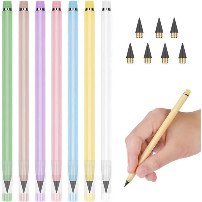 Crayons Sans Encre Éternels, 7Pcs Crayons Sans Encre Érnels Avec 7 ...