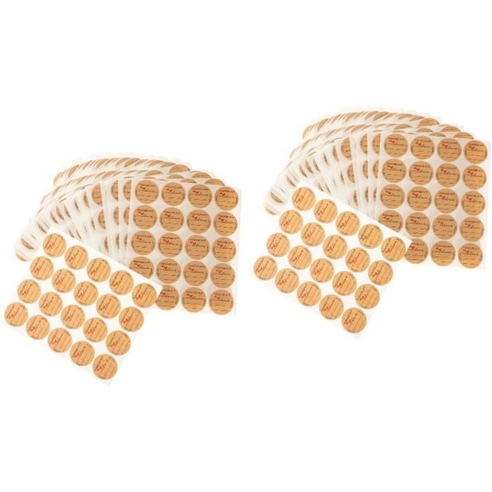 1200 Feuilles Étiquette Autocollante Étiquette Cadeau Autocollants ...