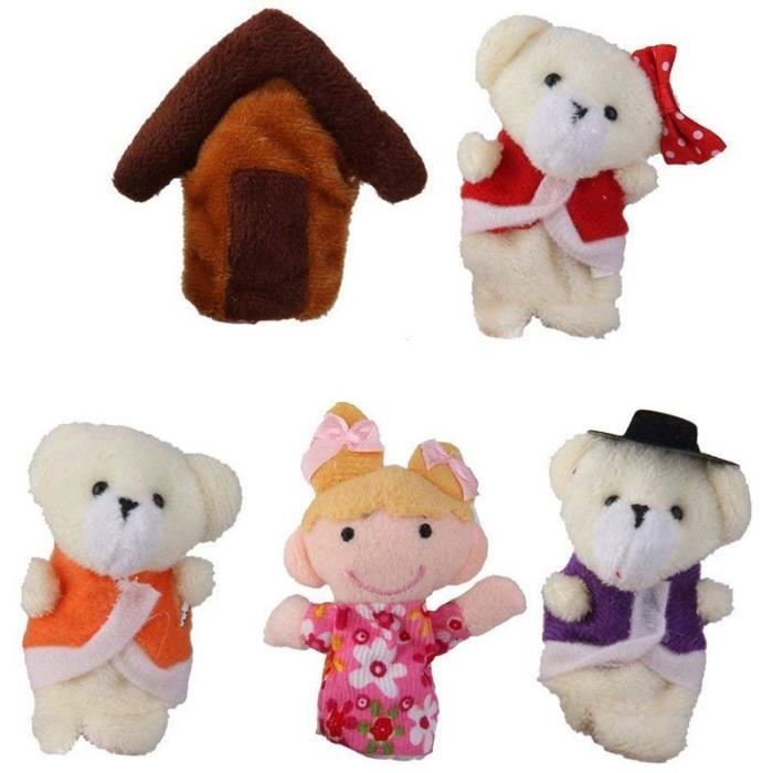 CRAZE Lot de 5 pièces doigts Marionnettes de conte de fées de conte de ...