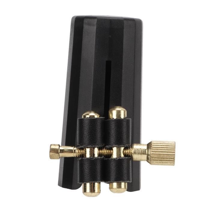 Embouchure Ligature Saxophone Alto - DILWE - Noir - Cuir PU - Son Clair ...