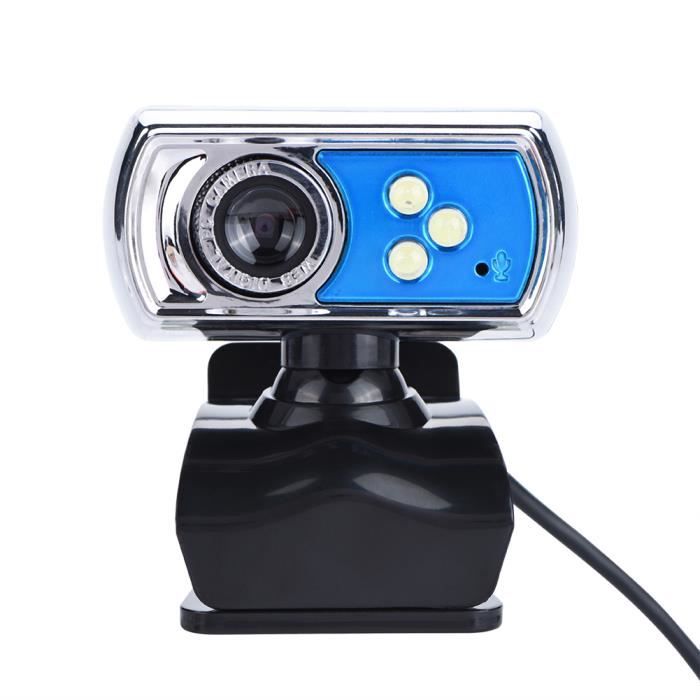 Webcam HD 12 mégapixels, caméra Web USB à rotation de 360 degrés avec ...