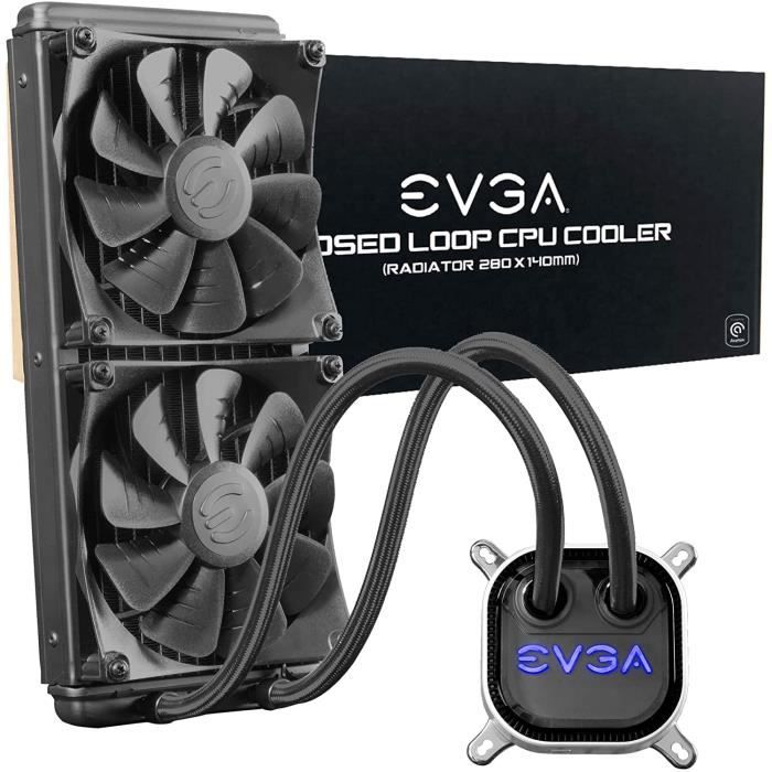EVGA CLC 120 Liquide/Eau de Refroidissement CPU Cooler, RGB LED 400-hy ...