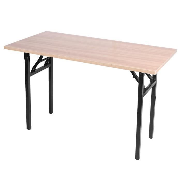 Fafeicy Table d'ordinateur Table de travail pliante en bois portative ...