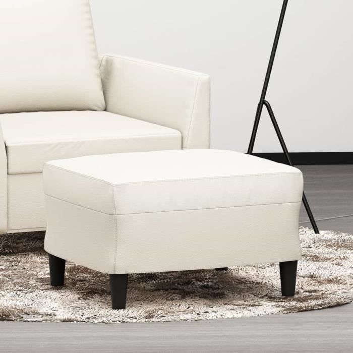 YIN Repose-pied Crème 60x50x41 cm Similicuir AB349288 YS002 - Cdiscount ...