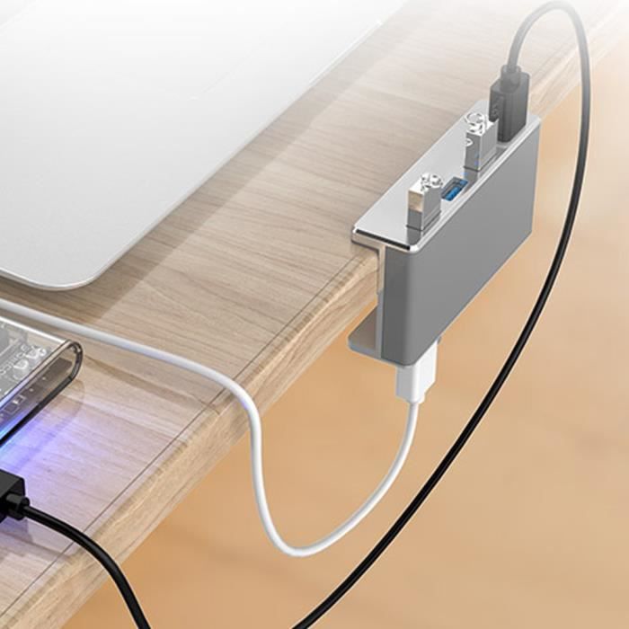 HURRISE HUB USB ORICO MH4PU en alliage d'aluminium 4 ports 5 Gbps USB3 ...