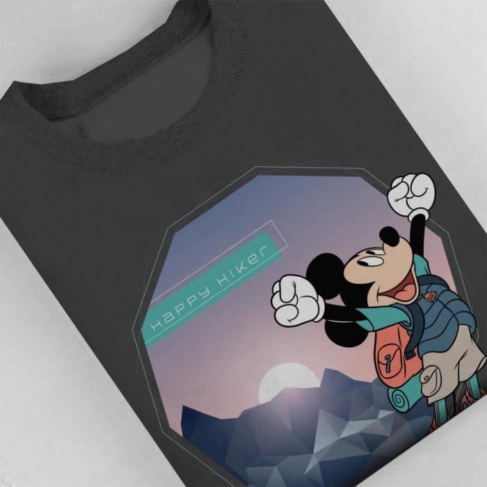 Disney Mickey Mouse Happy Hiker Pull Femme Charbon - Cdiscount Prêt-à ...