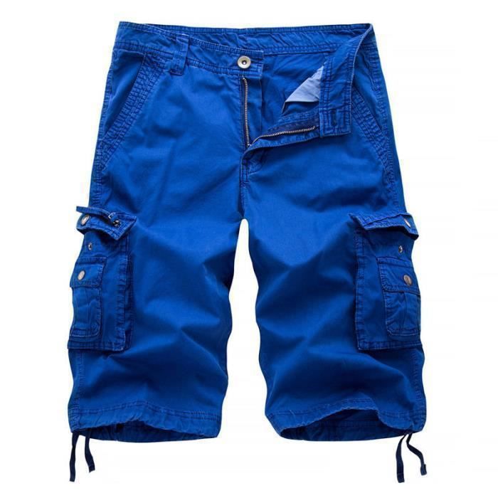 Short homme marque de luxe couleur unie décontracté ample grande taille ...