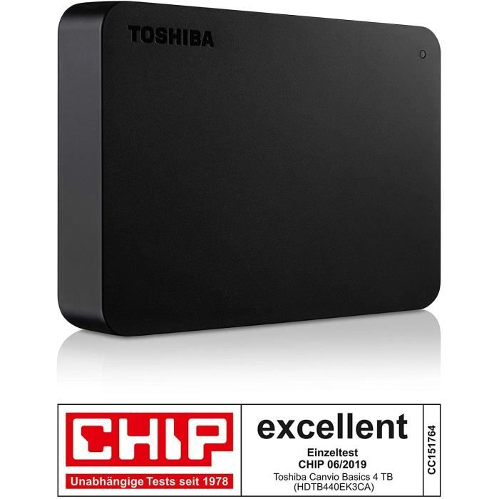 TOSHIBA Disque Dur Externe Canvio basics 4To USB 3.0 + 1 House Rigide ...