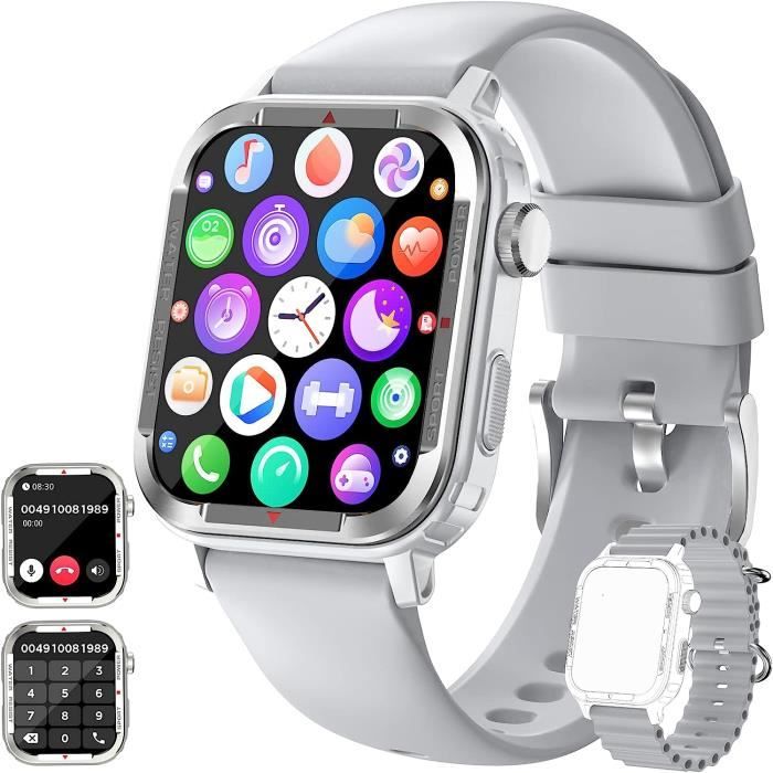 Montre Connectée Femme Homme, Montre Connectée Avec Appels Bluetooth ...