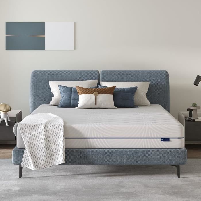 Matelas En Mousse 160X190, 18 Cm D'Épaisseur Mousse À Mémoire De Forme ...