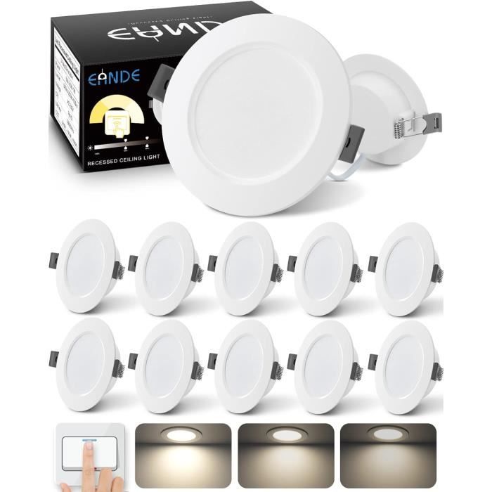 Spot Led Encastrable Dimmable, 4000K Blanc Neutre 220V Plafonnier Encastré, 5W 500Lm Équivaut À ...