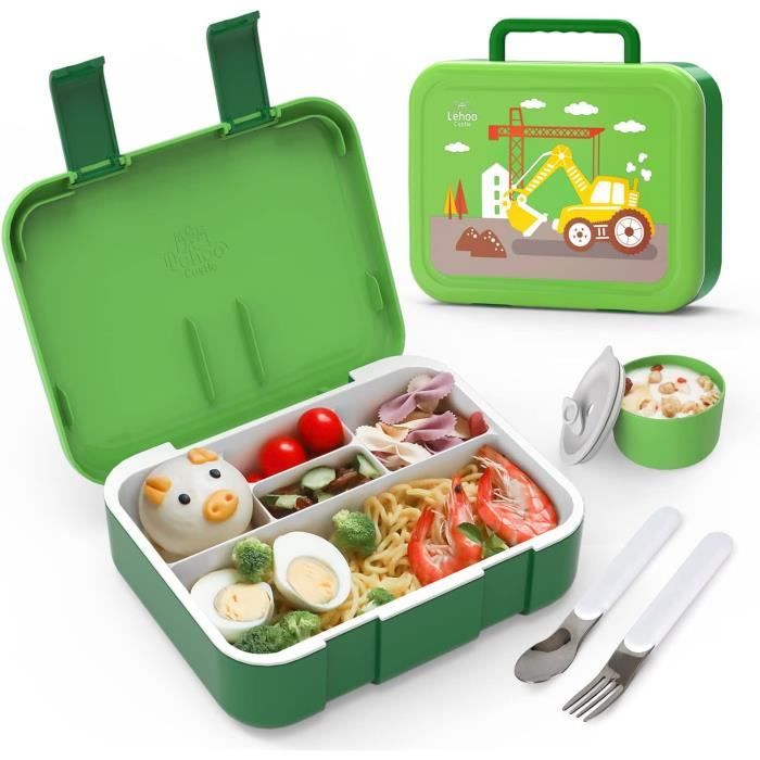 Boîte à lunch bento enfant, boîte à bento 5 compartiments, boîte à ...