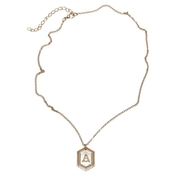 Collier Urban Classics Letter Basic - doré/doré - TU - Achat / Vente ...
