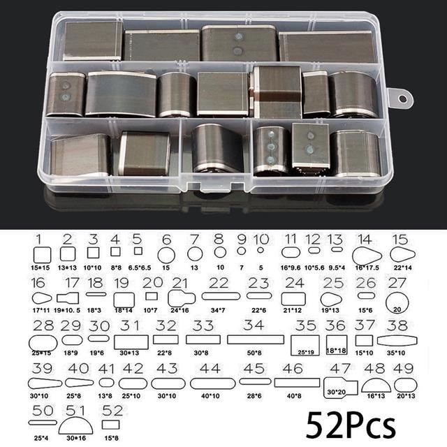 POINCON,52Pcs--Ensemble de poinçons creux de Style en forme, outils de ...