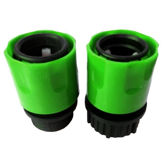 2 Adaptateurs M/F - raccord 3/4 a visser et rapide type Gardena pour ...