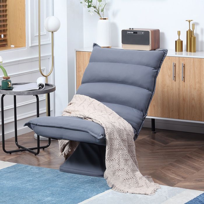Fauteuil de sol paresseux - HOMCOM - pivotant 360° - avec dossier ...
