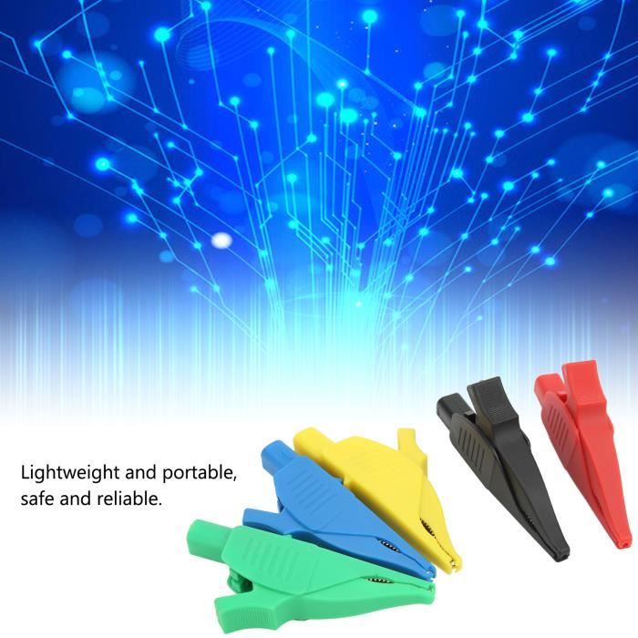 Qiilu pince de test de type de sécurité 5 pièces Clips de Test ...