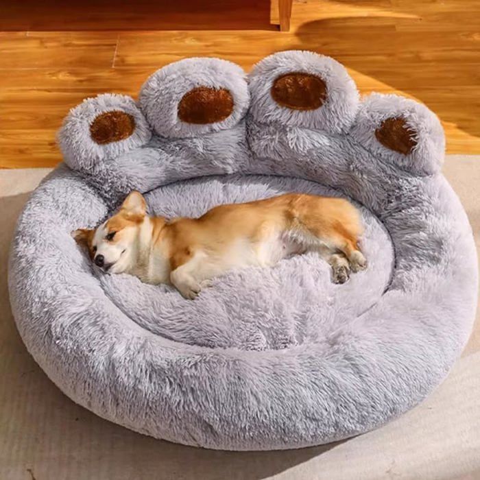 Bear Paw Sofa Bed for Small Medium Large Dogs Non Slip Plush Cartoon ...