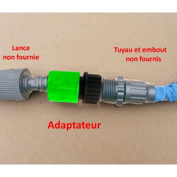 2 Adaptateurs M/F - raccord 3/4 a visser et rapide type Gardena pour ...