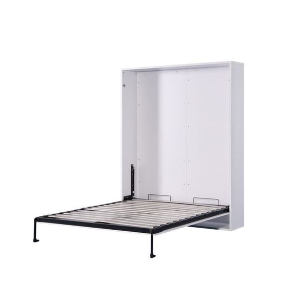 Lit escamotable VERTICAL ESPACIA 140X200 CM - Cdiscount Maison