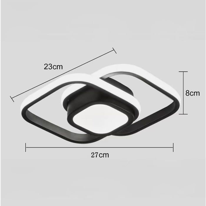 Lustre Plafonnier LED Moderne Orientable en Métal Doré pour Cuisine et ...