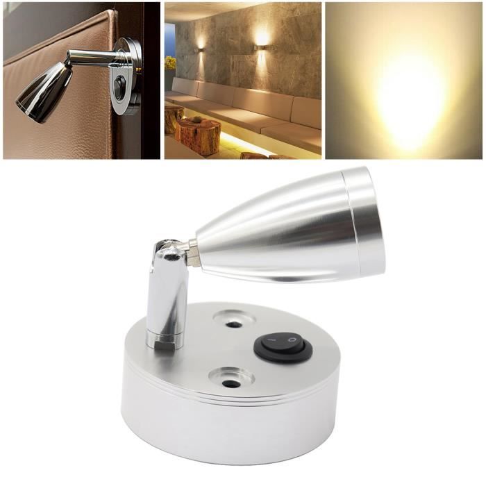 12V Led Liseuse RV Bateau Tête De Lampe De Chevet Tuyau Flexible Pour ...