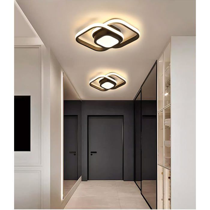 Lustre Plafonnier LED Moderne Orientable en Métal Doré pour Cuisine et ...