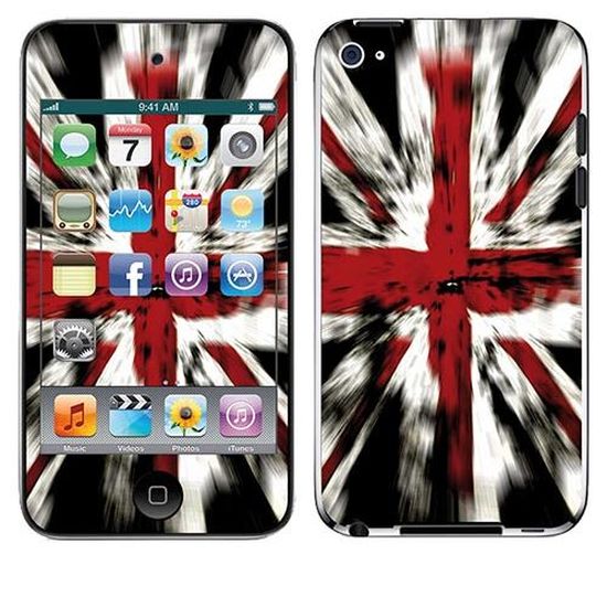 Skin Stickers pour apple ipod touch 4G (Sticker : Drapeau anglais avec ...