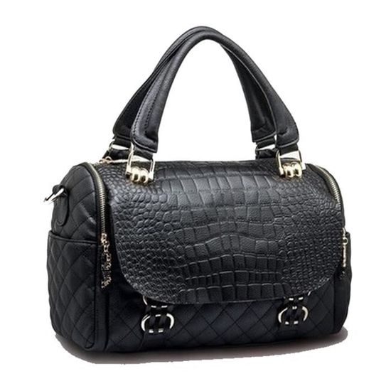 Molly Femmes Vogue Alligator Motif Fermeture Éclair Lattice Sac à ...