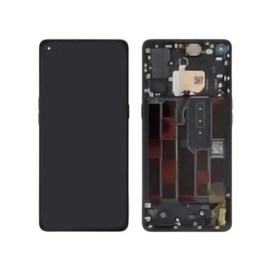 Originale Ecran Complet LCD et Vitre tactile Noir Avec Châssis Pour Oppo Reno4 Pro 5G ...