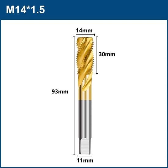 FILIERE - BUSE DE FILAGE - TARAUD,M14x1.5mm--robinets à vis HSS à ...