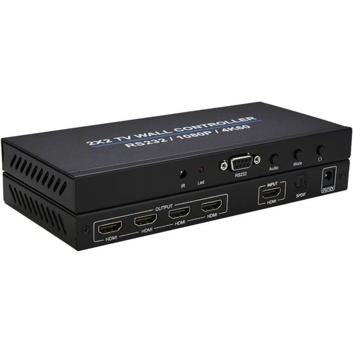 4 canaux TV Video Wall Controller, 2x2 Video Wall Controller Processor ...
