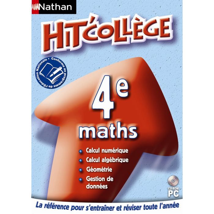 HIT'COLLEGE MATHS 4ème / LOGICIEL PC CD-ROM - Cdiscount Jeux vidéo