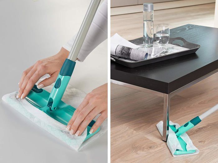 Lave sol Clean & Away, balai serpillère repliable à plat pour un ...