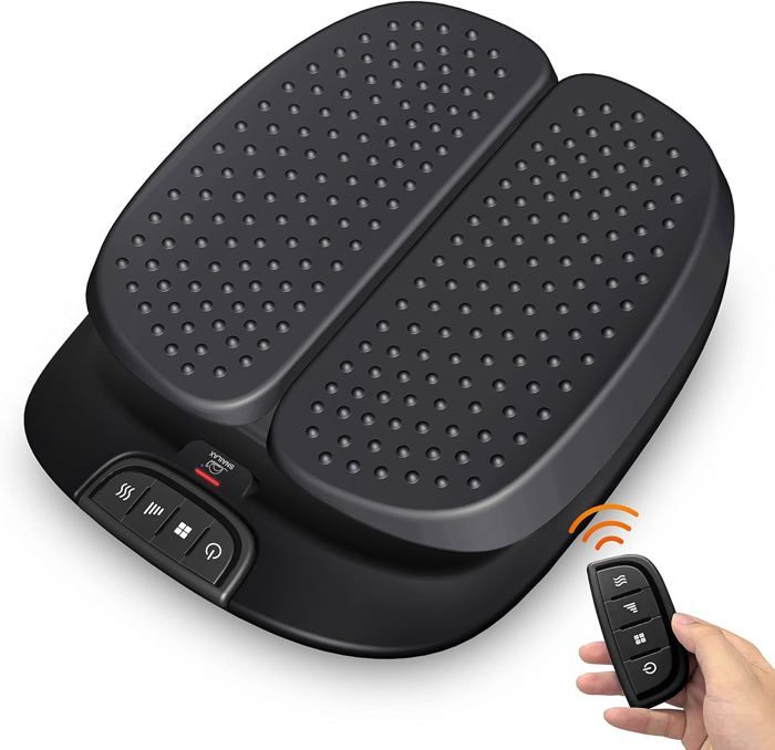 Massage Pieds Vibration Reglable avec Chaleur Telecommande Chauffe Pieds Appareil de Masseur Pieds electrique pour Circulation Cdiscount Electromenager