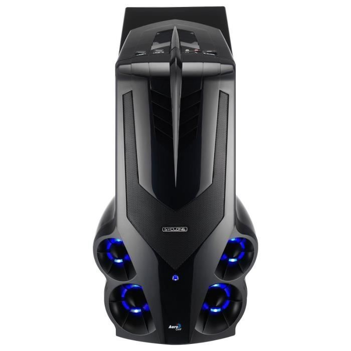 Boitier PC Tour moyenne Aerocool Syclone II USB 3.0 - noir-bleu ...