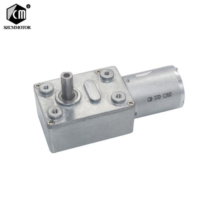 DC 6 Volt - 6 tr - min - Moteur à engrenage à vis sans fin, avec boîte ...