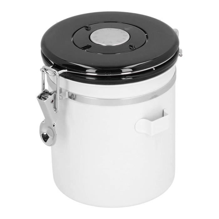 Akozon Pot de grains de café Récipient étanche avec cuillère Boîte à ...